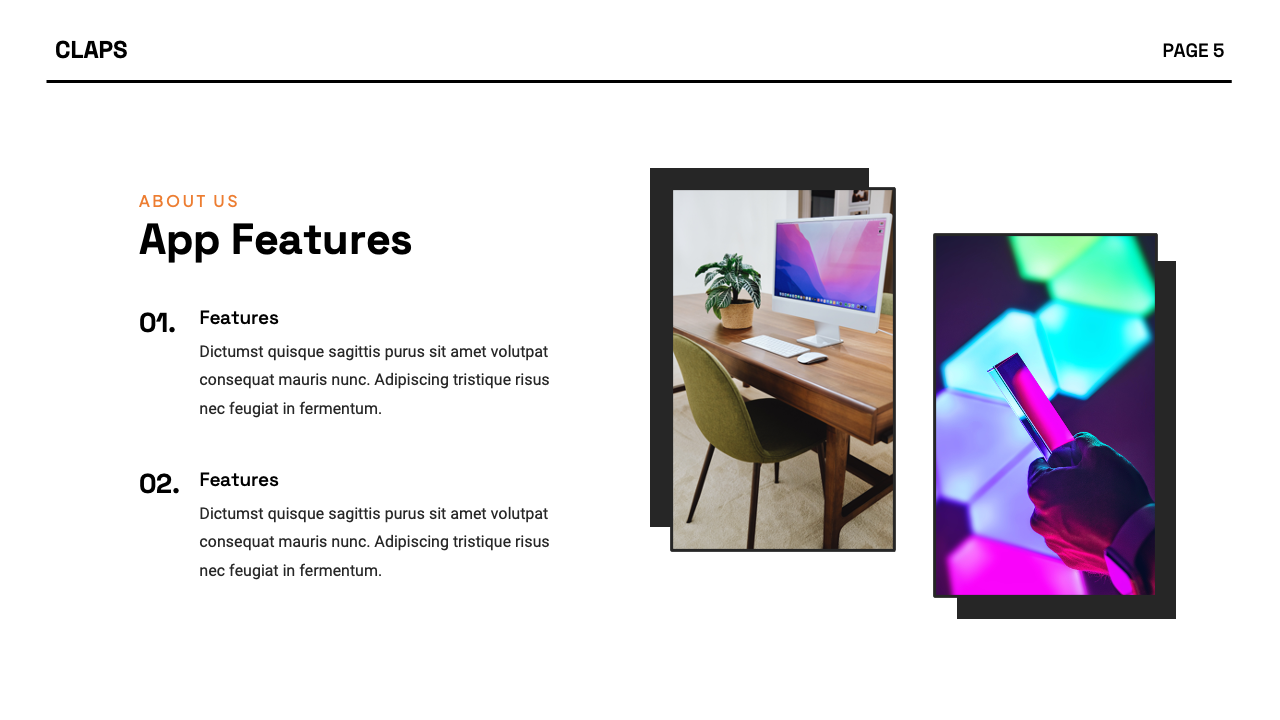 Claps - Mobile Proposal PowerPoint Template, Presentation Templates