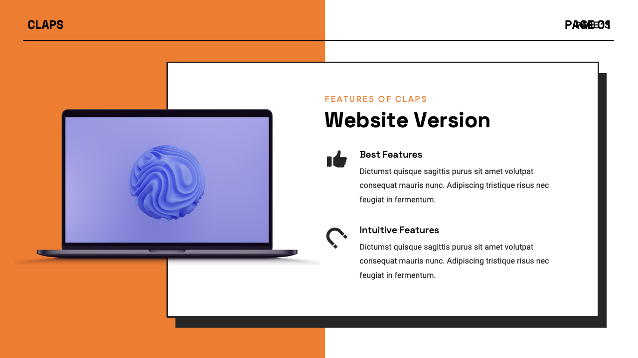 Claps - Mobile Proposal PowerPoint Template, Presentation Templates