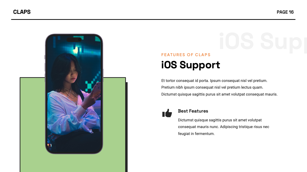 Claps - Mobile Proposal PowerPoint Template, Presentation Templates
