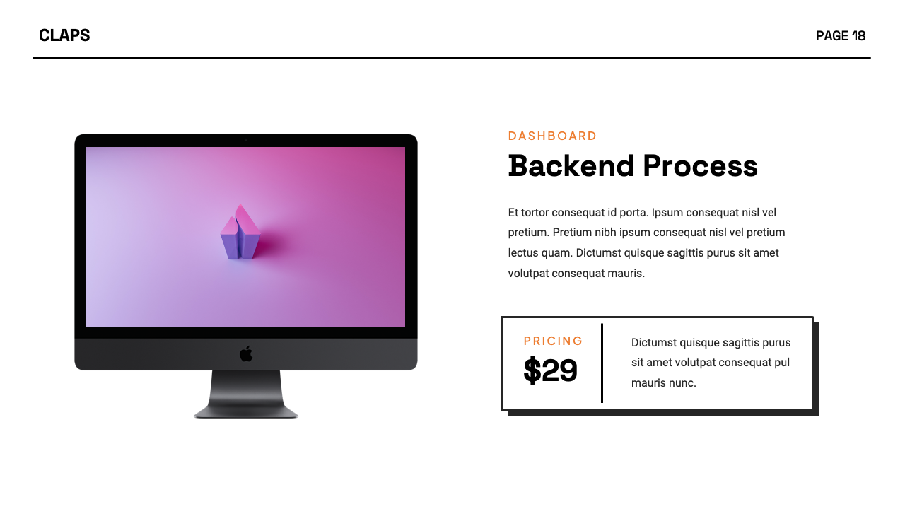 Claps - Mobile Proposal PowerPoint Template, Presentation Templates