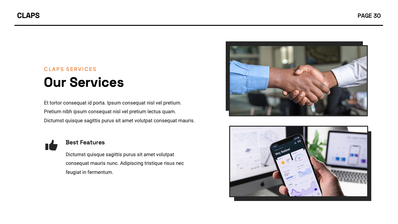 Claps - Mobile Proposal PowerPoint Template, Presentation Templates