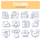 Video Streaming Doodle Icons, Icons | GraphicRiver