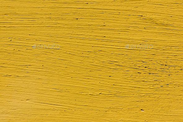 close-up view of yellow scratched concrete wall texture Stock Photo by ...