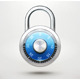 Combination Padlock, Vectors | GraphicRiver