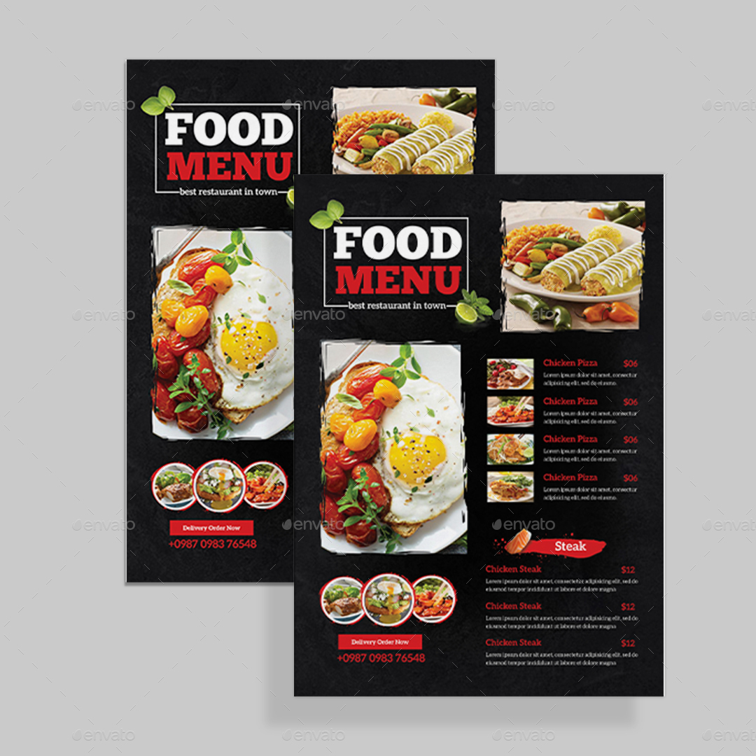 Food Menu Bundle Template, Print Templates | GraphicRiver