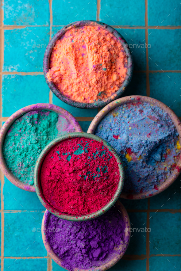 Gulal colors for Indian Holi festival Stock Photo by furmanphoto ...