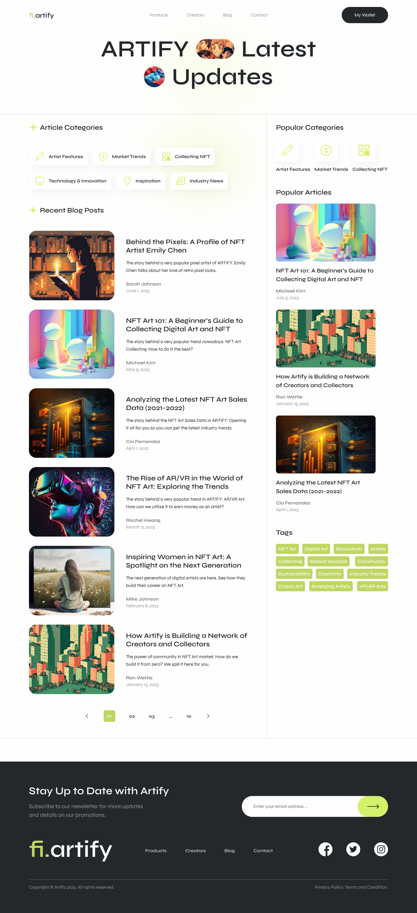 Artify - NFT Marketplace Figma Template by peterdraw | ThemeForest