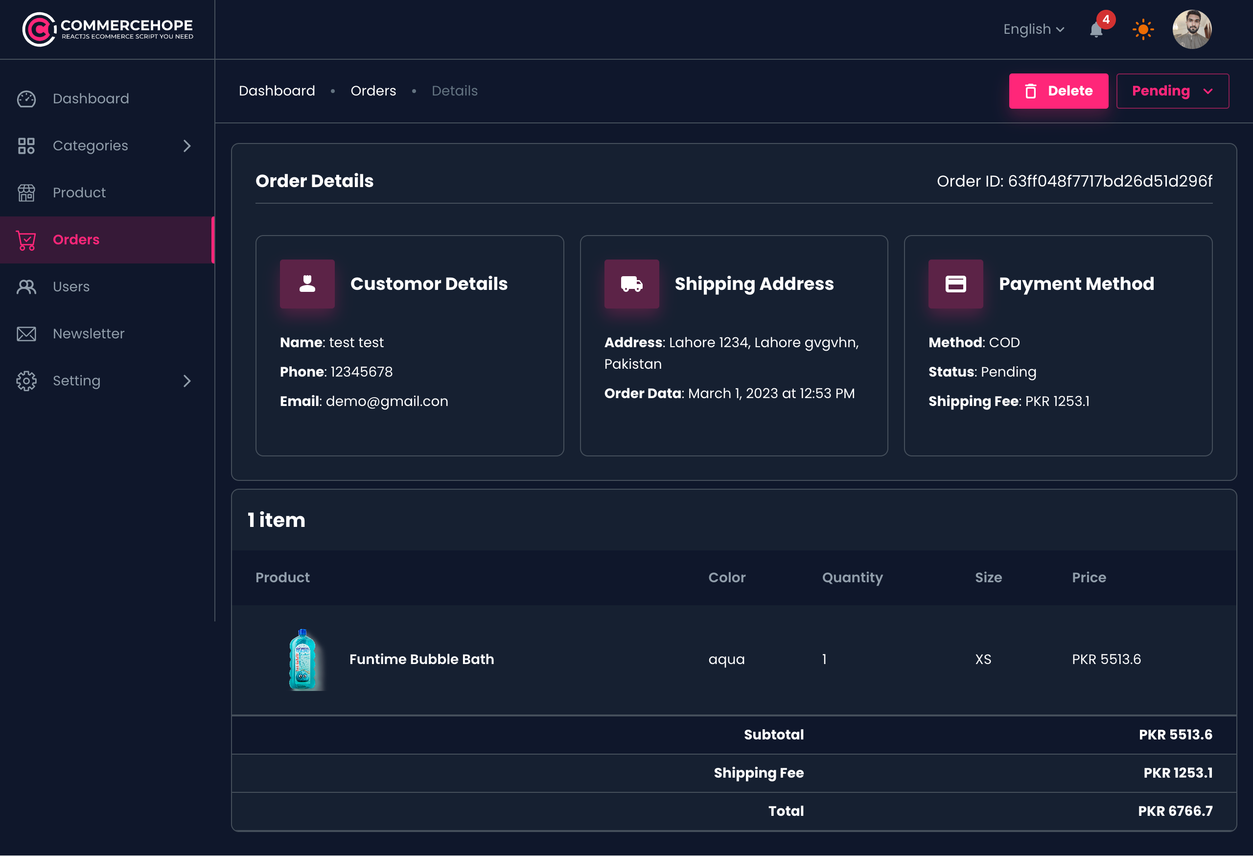 CommerceHope - A High-Performance Ecommerce Shopping Cart System in Reactjs by _techgater