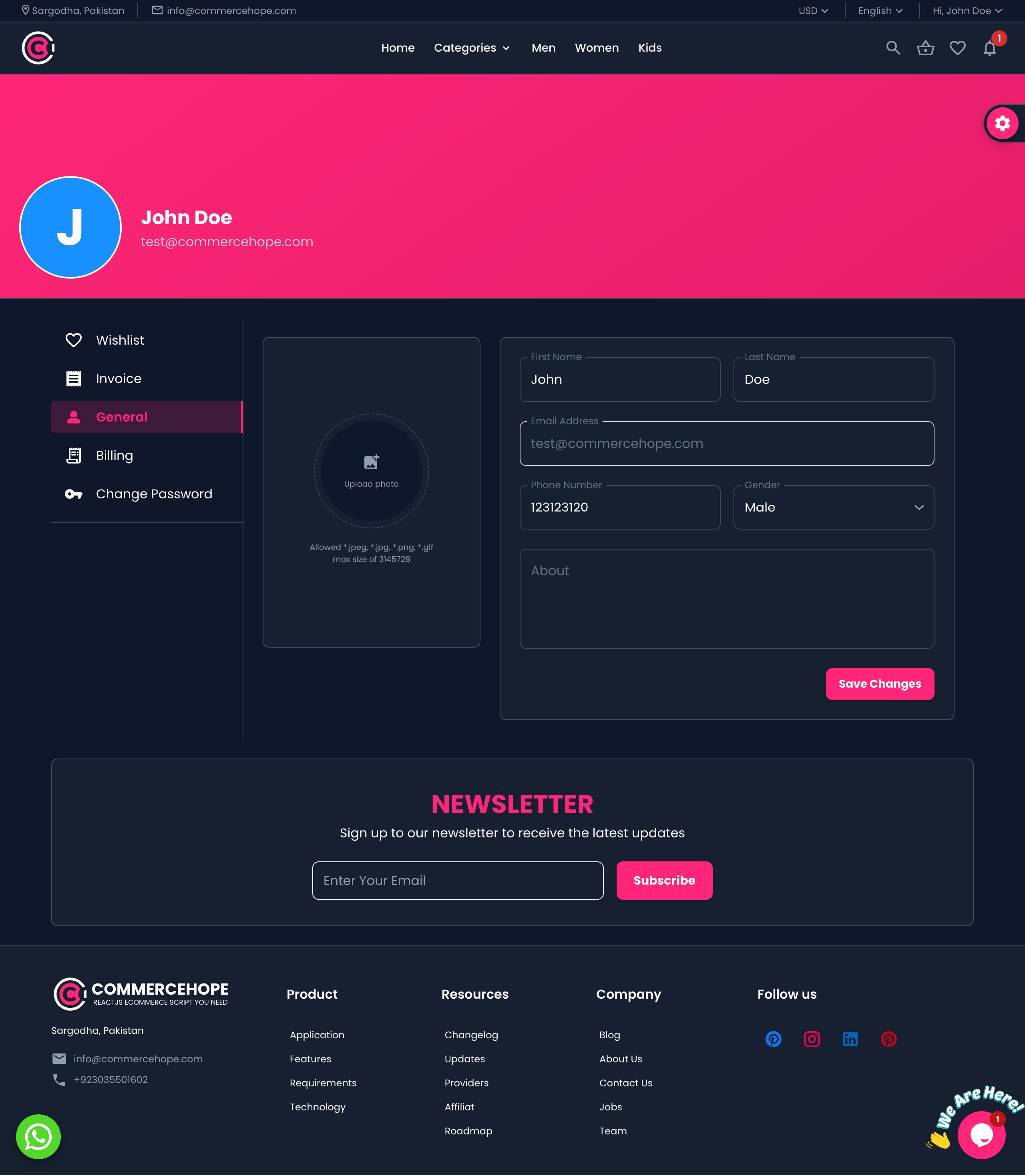 Commercehope A High Performance Ecommerce Shopping Cart System In Reactjs By Techgater