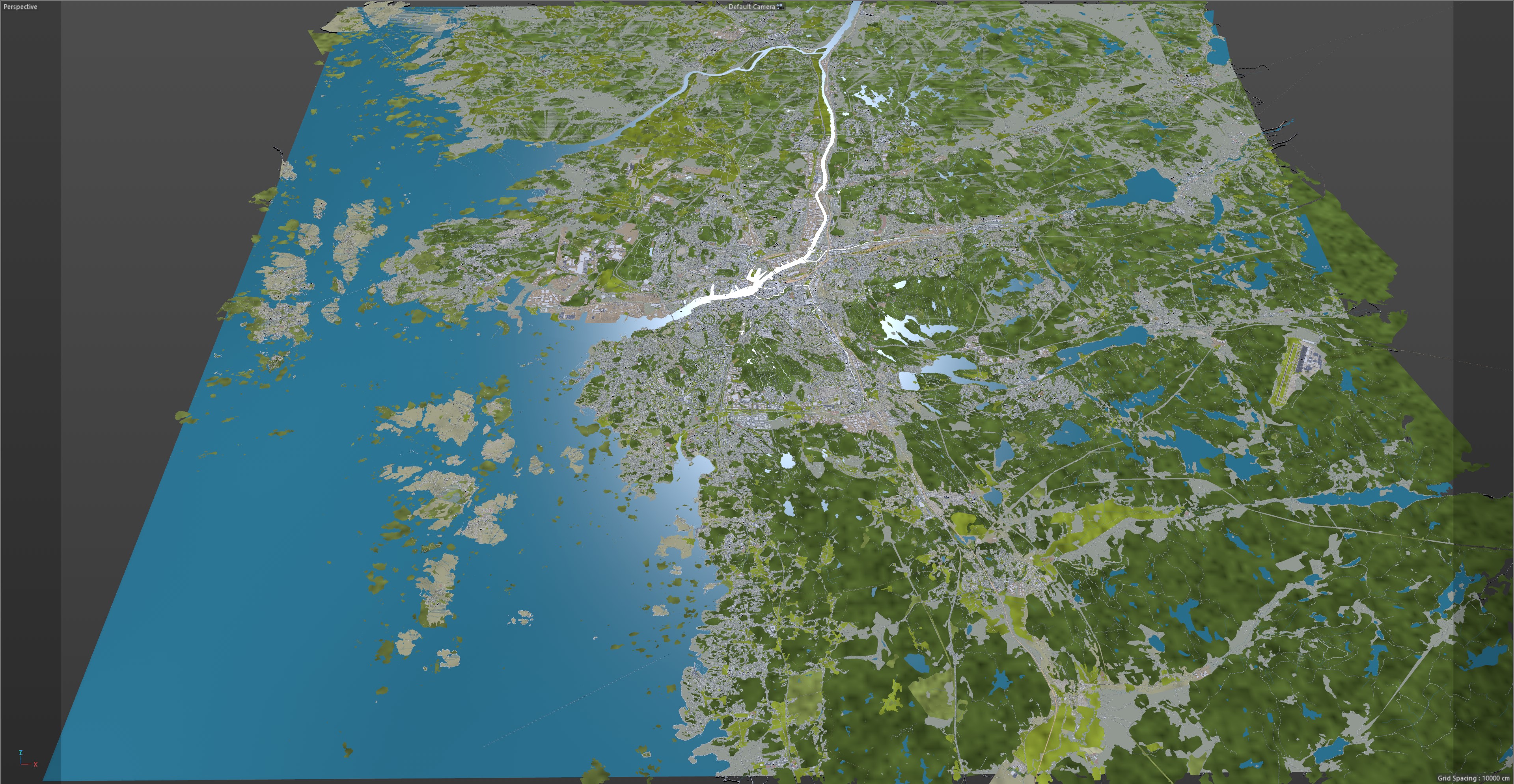 Gothenburg city Sweden 3d model 80km by TurboCG | 3DOcean
