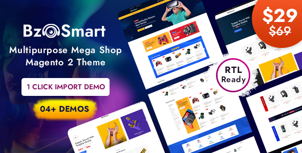 BzoSmart - Responsive Multipurpose Megashop Magento 2 Theme by BZOTheme