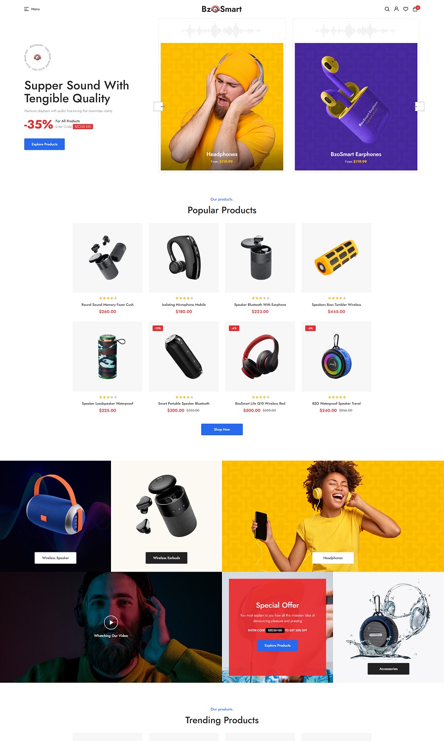 BzoSmart - Responsive Multipurpose Megashop Magento 2 Theme by BZOTheme