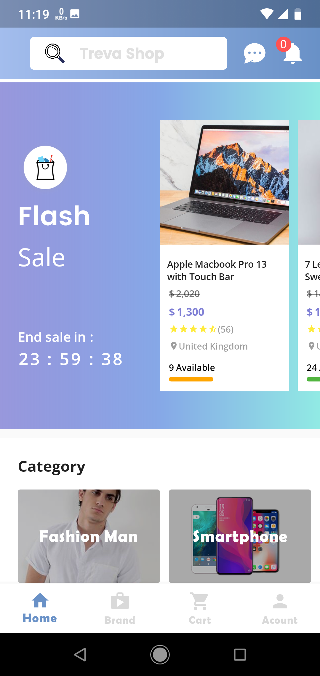 Flutter Treva Shop Ecommerce UI KIT in flutter 3.0 e-commerce store ...