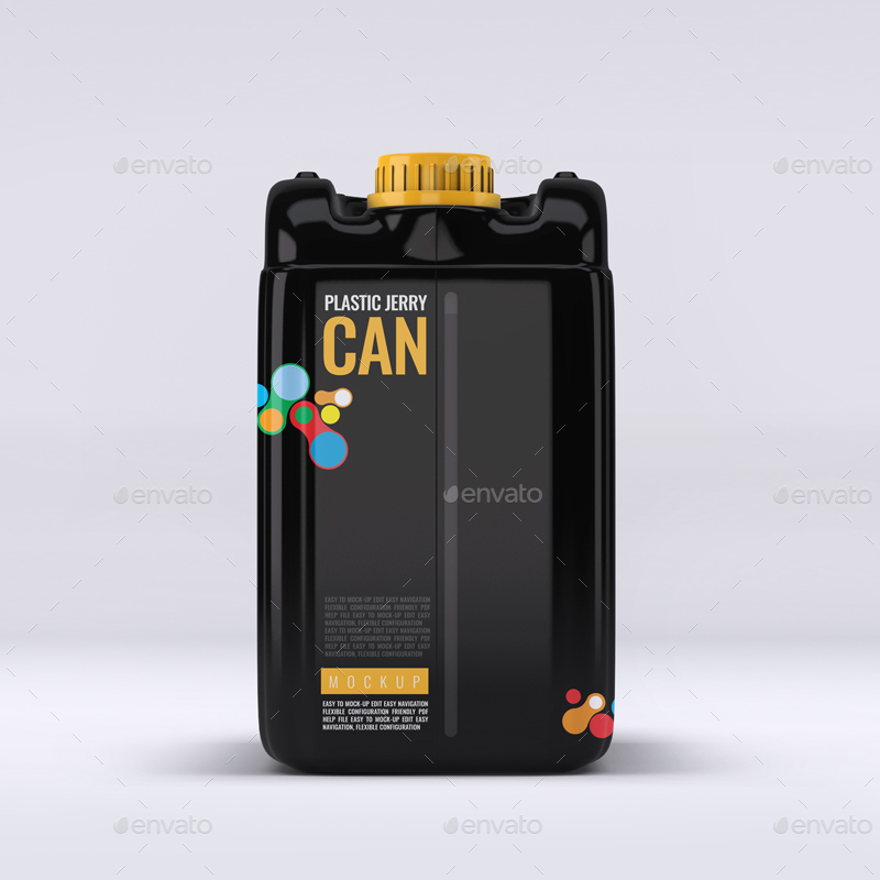 Plastic Jerry Can Mock-Up, Graphics | GraphicRiver