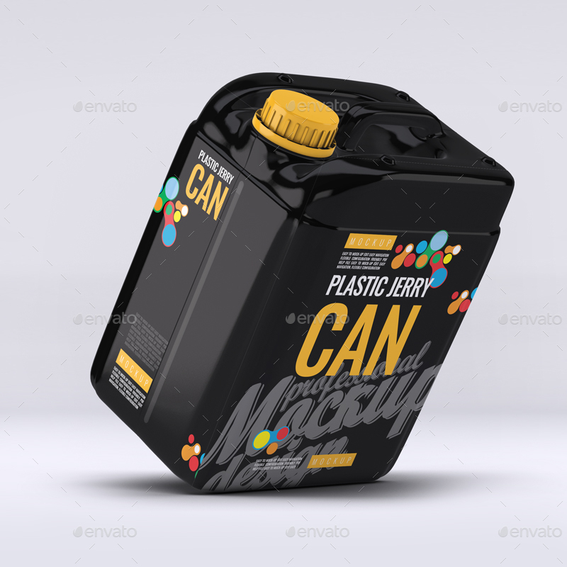 Plastic Jerry Can Mock-Up, Graphics | GraphicRiver