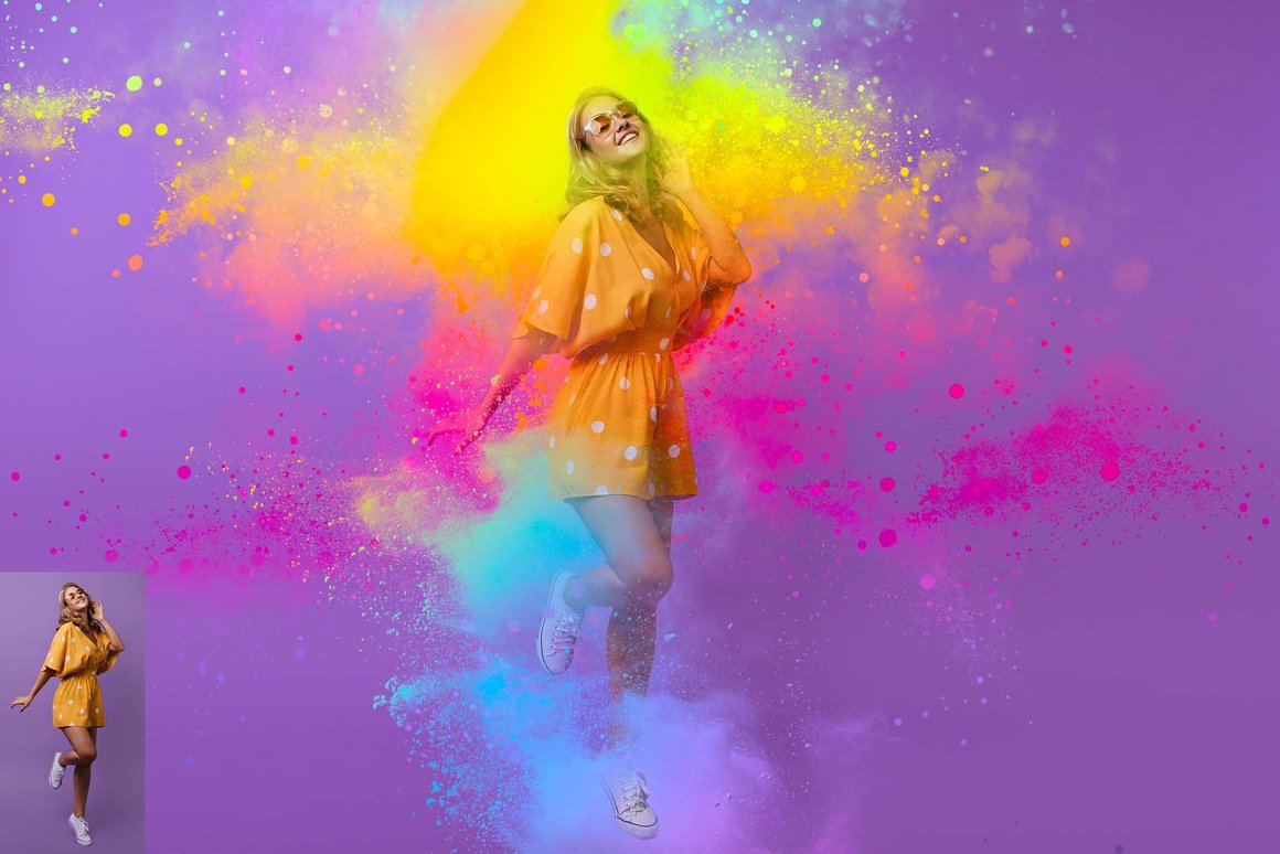 Powder Dispersion Photoshop Actions, Add-ons | GraphicRiver