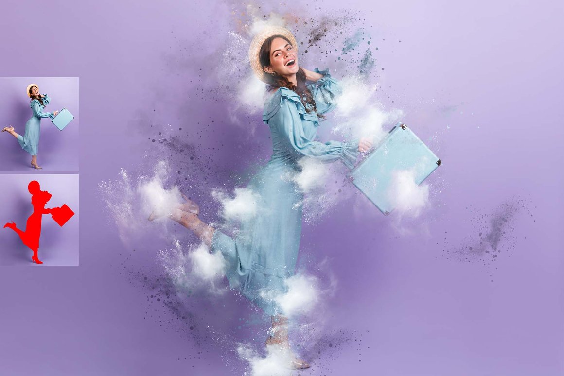 Powder Dispersion Photoshop Actions, Add-ons | GraphicRiver