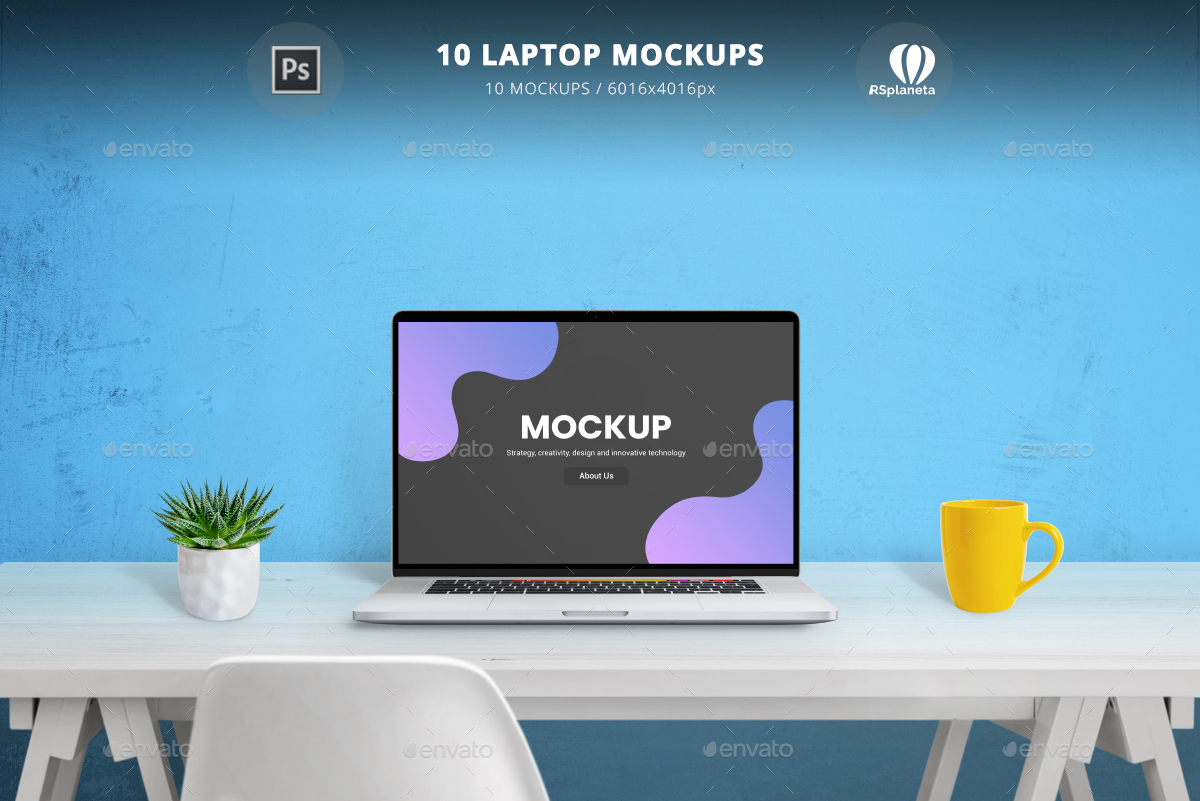 10 Laptop Mockups, Graphics | GraphicRiver