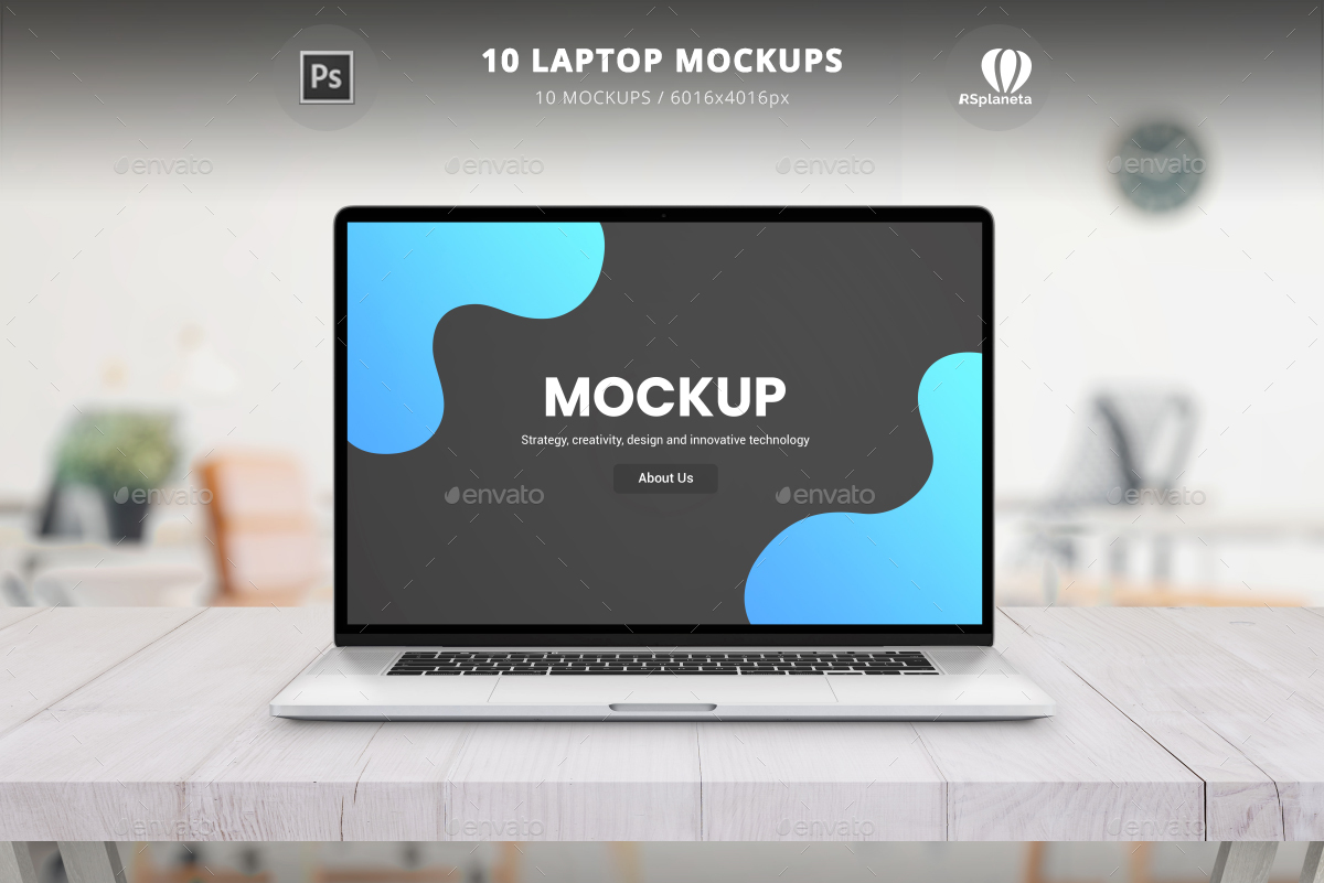 10 Laptop Mockups, Graphics | GraphicRiver
