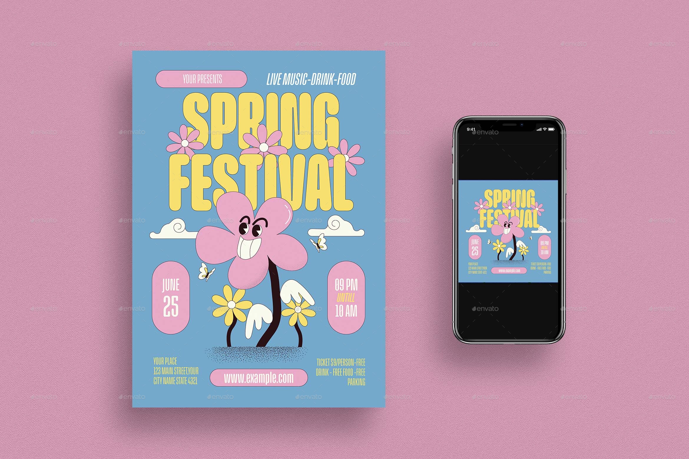 Spring Festival Flyer, Print Templates | GraphicRiver