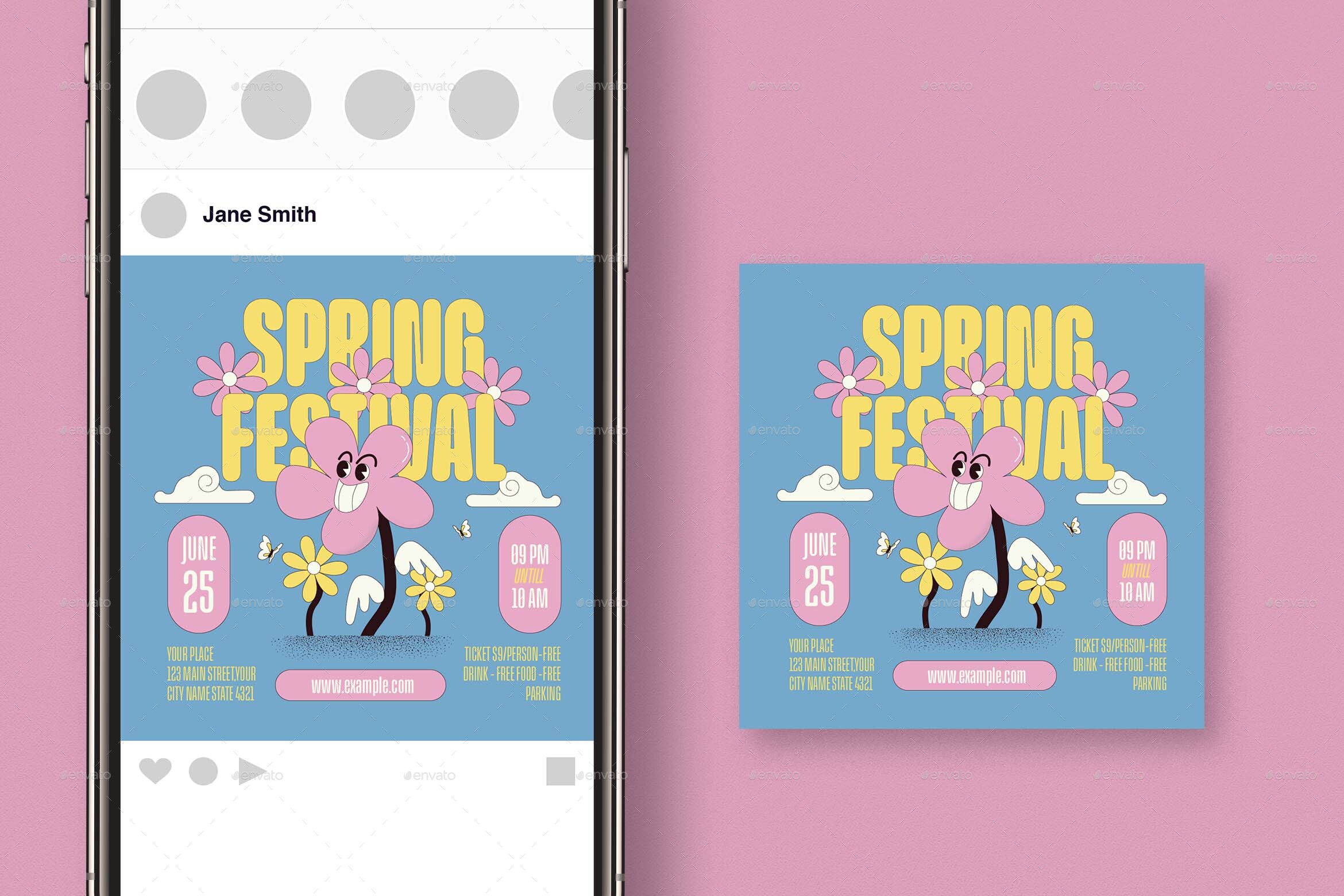 Spring Festival Flyer, Print Templates | GraphicRiver