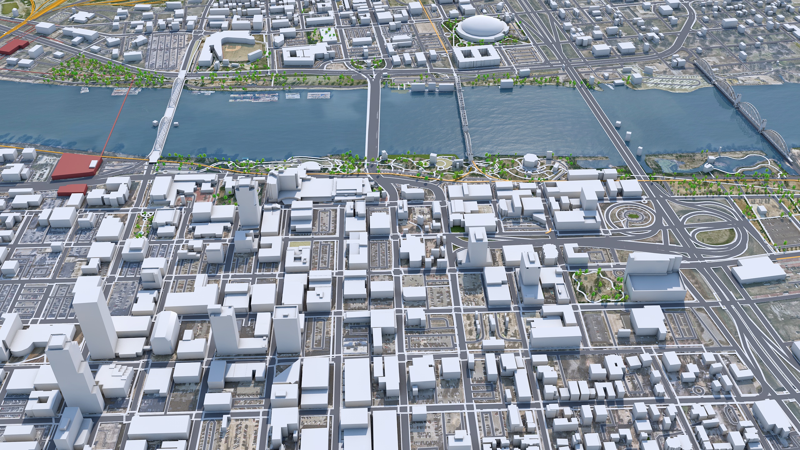 Little Rock city Arkansas USA 3d model 40km by TurboCG | 3DOcean