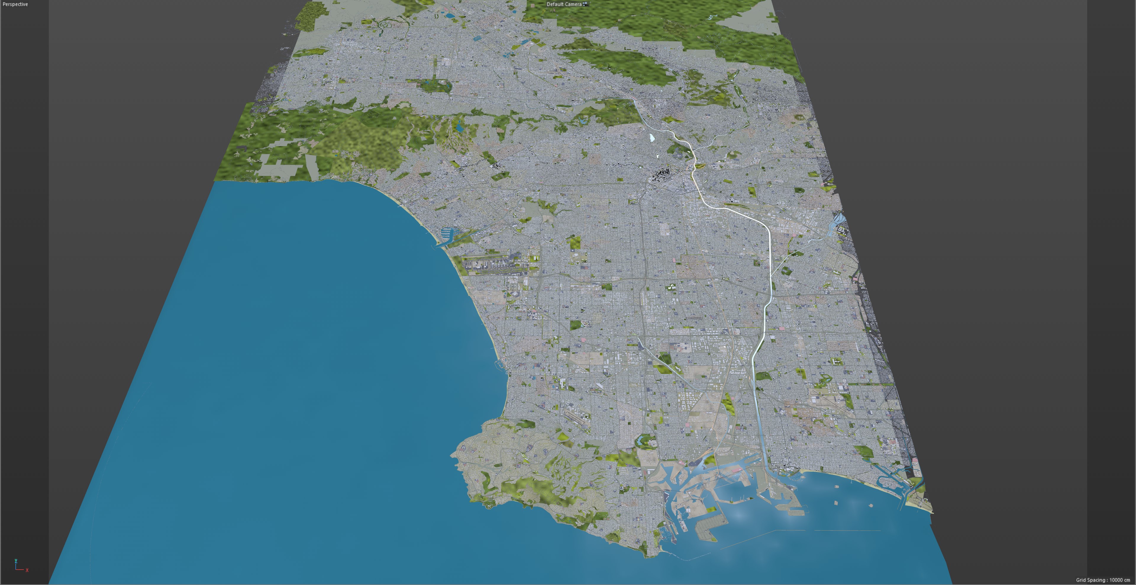 Los Angeles city 3d model 95km by TurboCG | 3DOcean