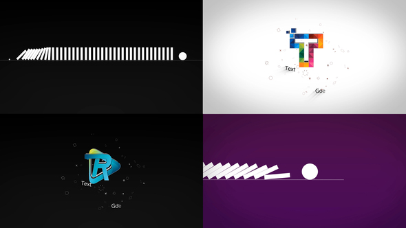 Minimal Dynamic Domino Logo Reveals, Premiere Pro Templates | VideoHive