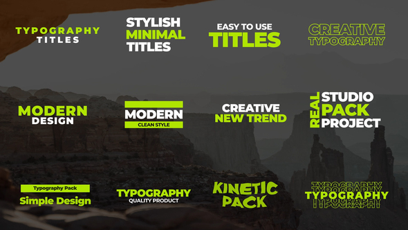 Typography Titles | After Effects, After Effects Project Files | VideoHive