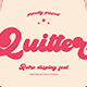 Quitter, Fonts | GraphicRiver