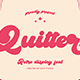 Quitter, Fonts | GraphicRiver