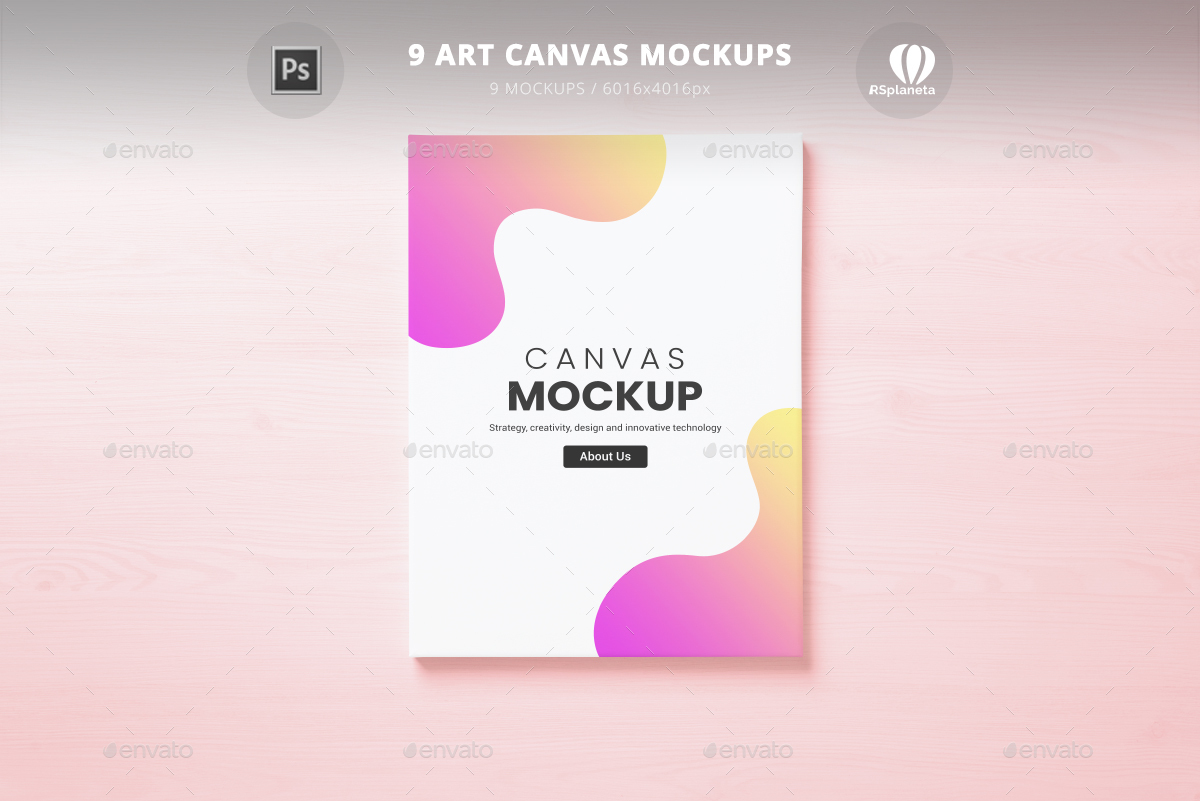 9 Art Canvas Mockups, Graphics | GraphicRiver