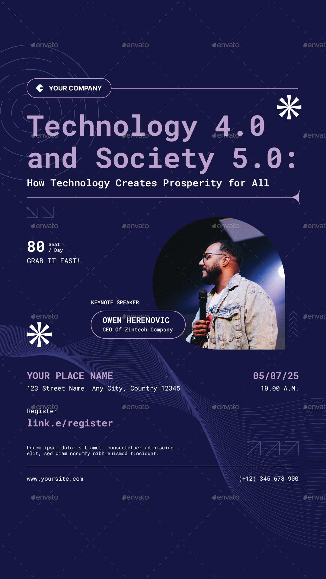 Technology Seminar Flyer, Print Templates | GraphicRiver