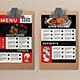 White Modern Food Menu, Print Templates | GraphicRiver