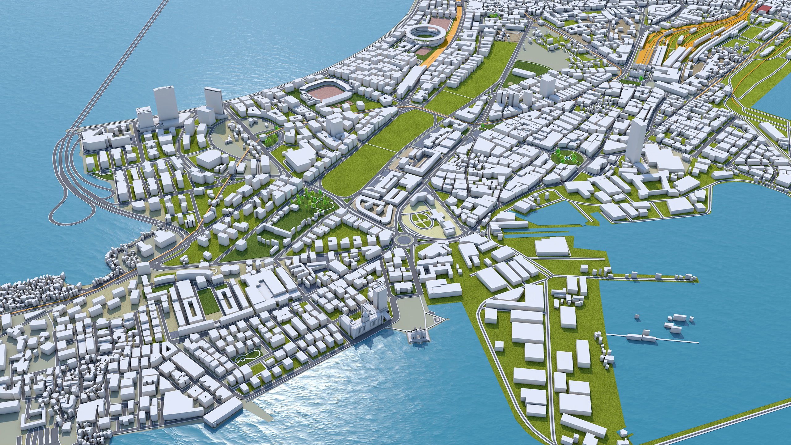 Mumbai city 3d model 50km by TurboCG | 3DOcean