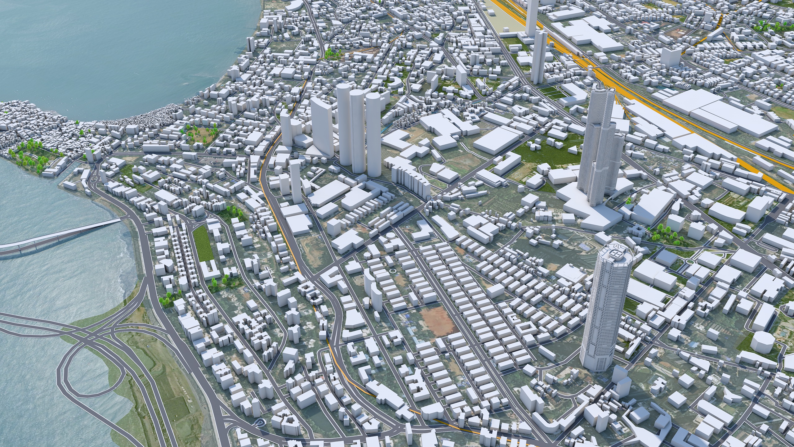 Mumbai city 3d model 50km by TurboCG | 3DOcean