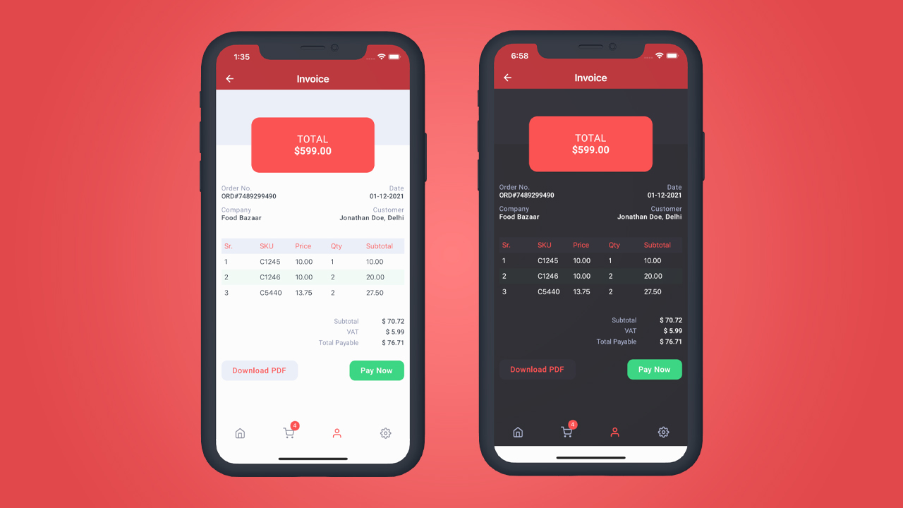 FoodBazaar | React Native eCommerce App Template by KodeVendor | CodeCanyon