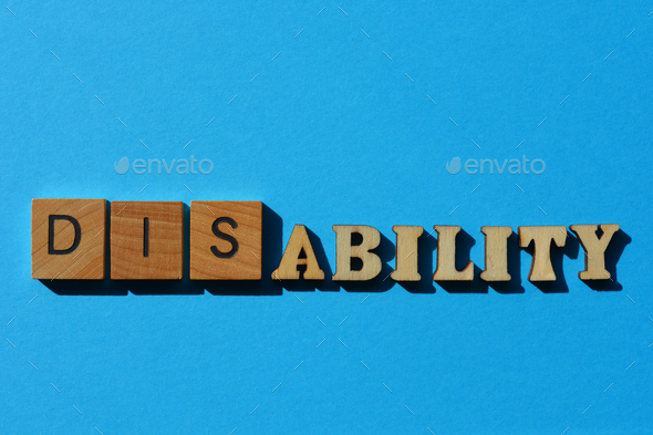 Disability, word as banner headline Stock Photo by JosieElias | PhotoDune