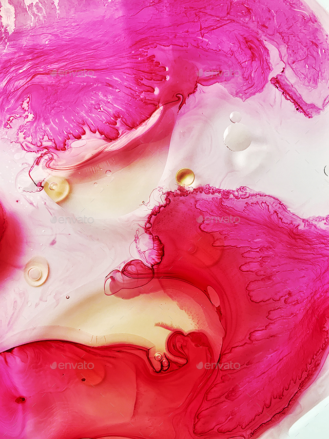 Fluid Pink Art Paint Backgrounds, Graphics | GraphicRiver