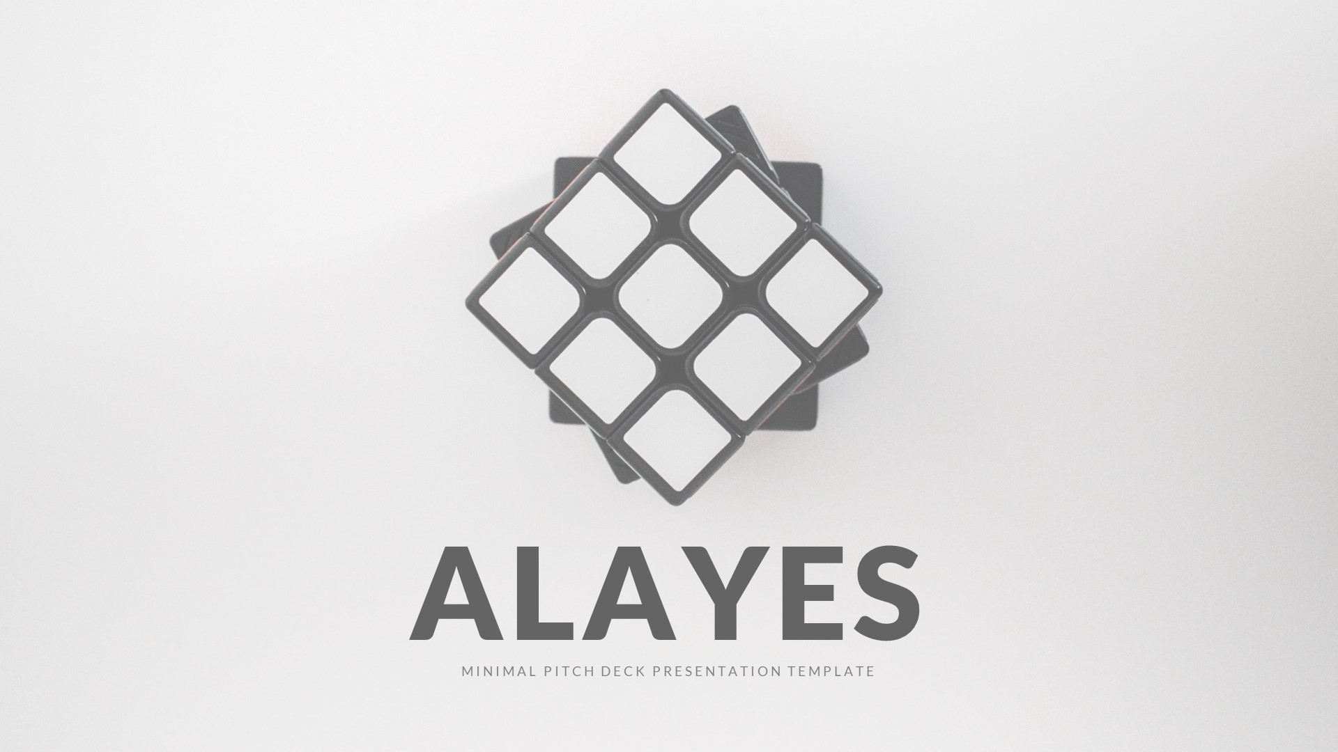 Alayes - Minimal Pitch Deck Powerpoint Template, Presentation Templates