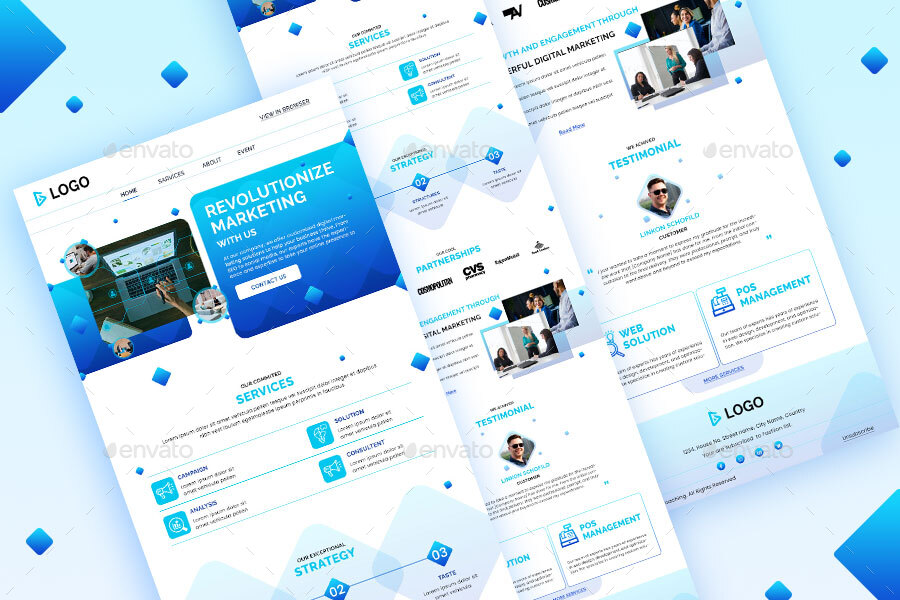 Multipurpose Email Newsletter PSD Template, Web Elements | GraphicRiver