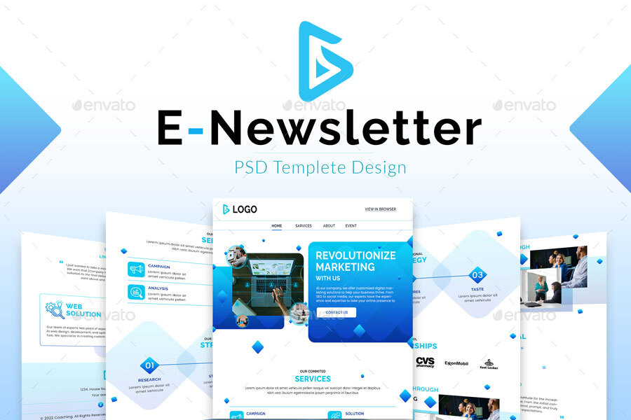Multipurpose Email Newsletter PSD Template, Web Elements | GraphicRiver