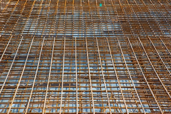 Closeup shot of metal nets used in architecture - perfect for an ...
