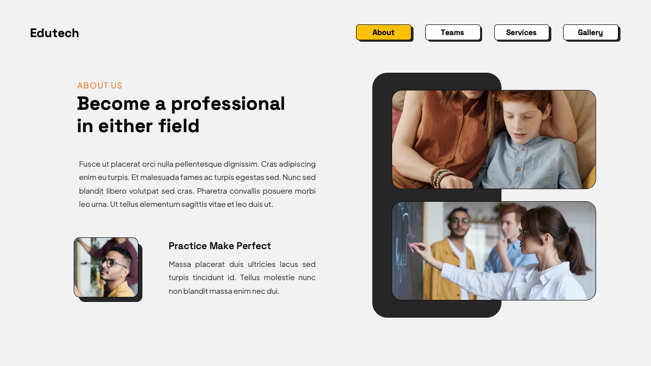 Edutech - Online Course Google Slides Template, Presentation Templates