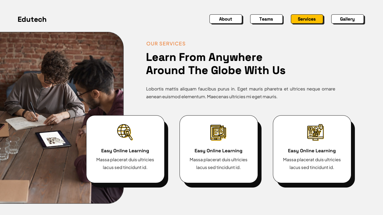 Edutech - Online Course PowerPoint Template, Presentation Templates