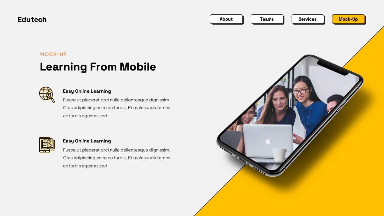 Edutech - Online Course PowerPoint Template, Presentation Templates