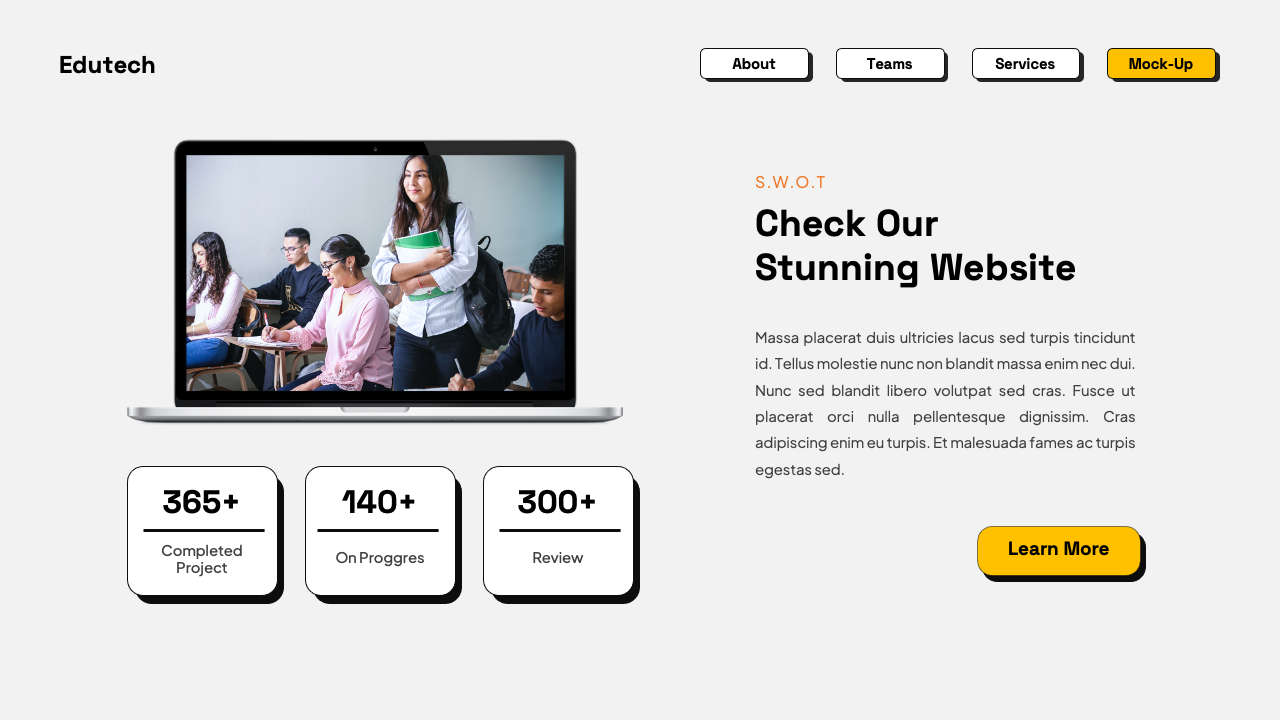 Edutech - Online Course PowerPoint Template, Presentation Templates