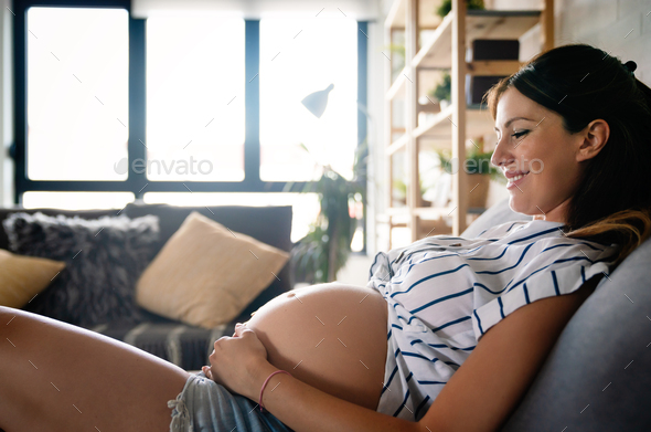 Beauty Pregnant Woman. Pregnant Belly. Beautiful Pregnant Woman ...