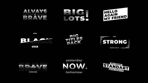 Big Titles After Effects After Effects Project Files Videohive