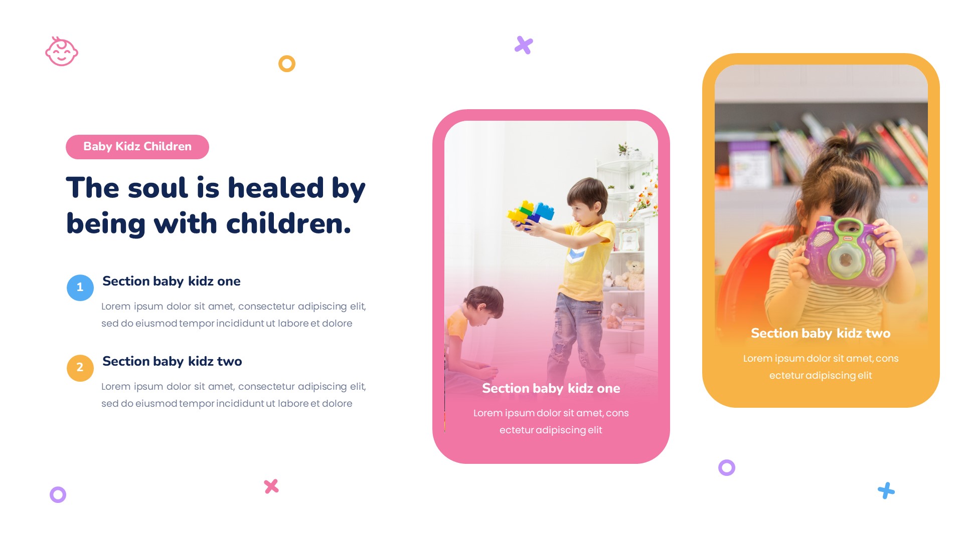 Baby Kidz - Children Google Slides Template, Presentation Templates